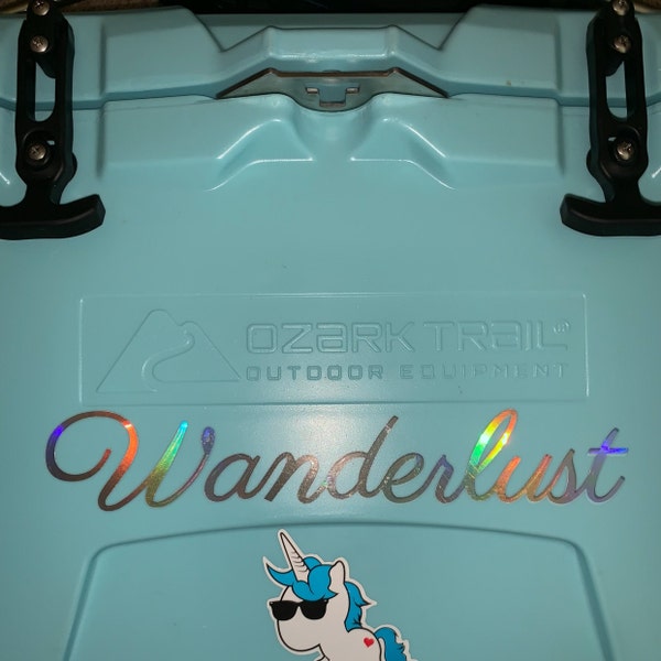Wanderlust Decal, Wanderlust Sticker, Wanderlust, Holographic Decal ...