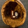 Nativity in A Nutshell - Set of Three Handmade Walnut Shell Decorations ...