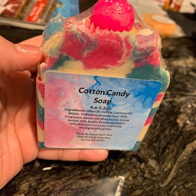 Cotton Candy Soap Bars - Etsy