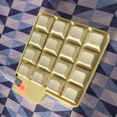 ZMK 16 Yellow Hotswap Mechanical Macropad qmk/vial Easily Programmable ...