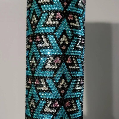 FLOWER POWER Rhinestone Pattern Template SS16 4mm 16oz Plump Straight ...
