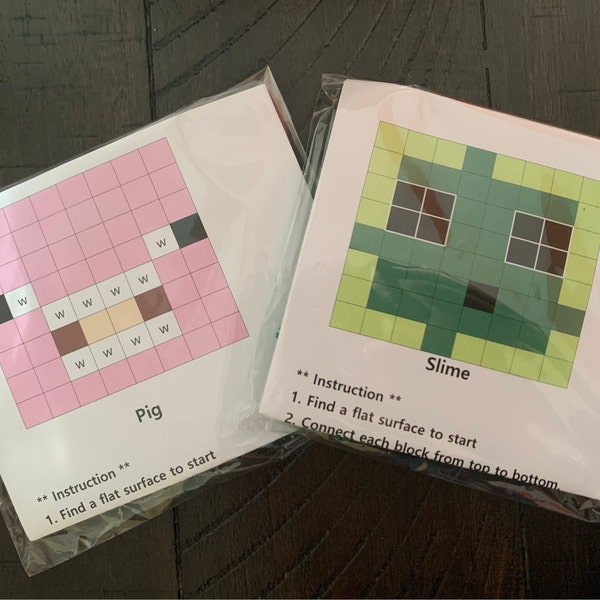 DIY Minecraft PIXEL Mini-block Kits - Make Your Own Minecraft Character ...
