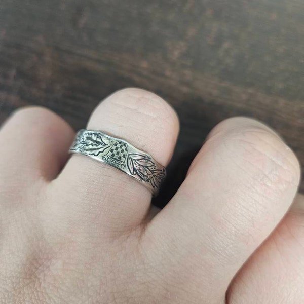 Danish Coin Ring - Souvenir From Denmark Kroner - Rings From Coins ...