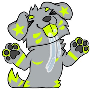 Canine Fursuit/fursona Reference Sheet Base floppy Eared Dog, Border ...