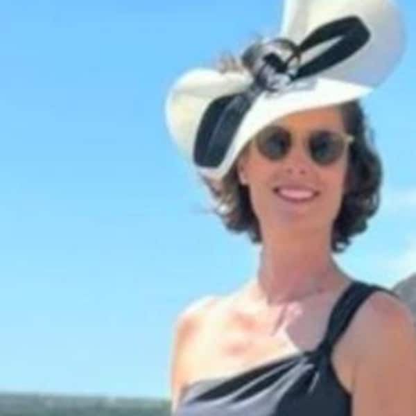 Navy Wedding Hat, Mother of the Bride Hat, Navy Blue Wide Brim ...