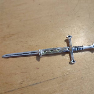 Sword Brooch, Lapel Pin, Silver Colour, Gift for Him or Her, Weapon ...