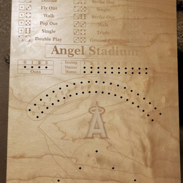 Baseball Board Game - Personalized, Maple, Custom, College, MLB, School ...