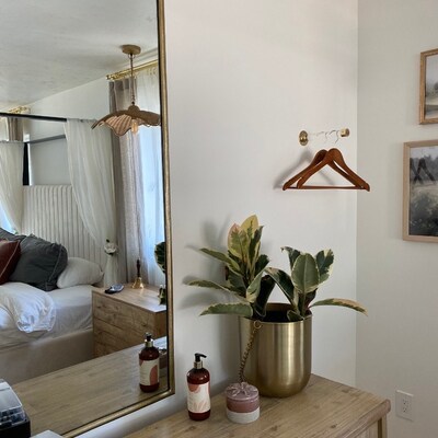 Luxholdups Lucite and Brass Projection Valet Hook, Lucite Rod Closet ...