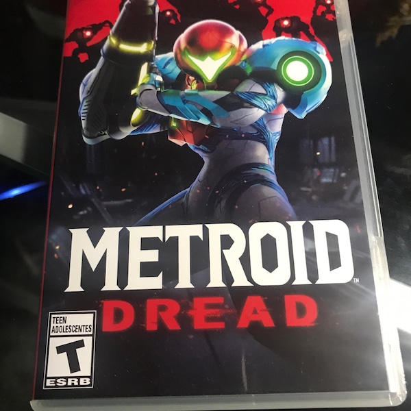 Metroid Dread Cover Art: Replacement Insert & Case for Nintendo Switch ...