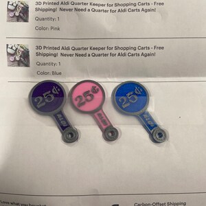 ALDI QUARTER, Quarter KEEPER, Aldi Token, 3d Printed Unique Aldi ...