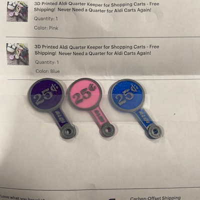 ALDI QUARTER, Quarter KEEPER, Aldi Token, 3d Printed Unique Aldi ...