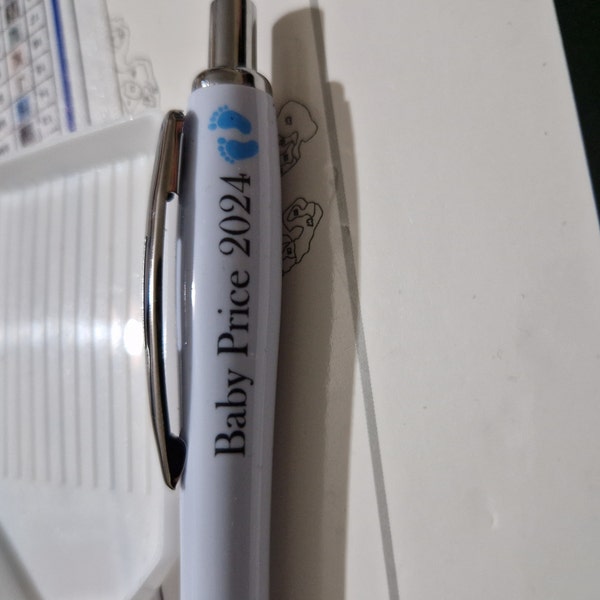 Personalised Baby Shower Favour Pens Keepsakes - Etsy UK