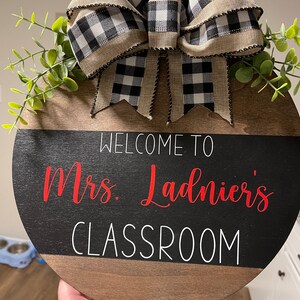 Teacher Classroom Door Sign Teacher Gift Teacher Welcome Sign Classroom ...