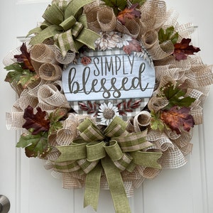 Fall Welcome Wreath Sign, Metal Wreath Sign, Round Wreath Sign, Door ...