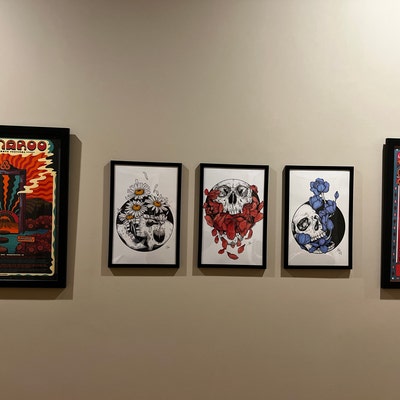 One of a Kind Violets Hand Done Art Print by We Are All Corrupted - Etsy