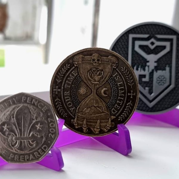 Coin Stand Coin Holder Display Rack Coin Collection Numismatics, Laser ...