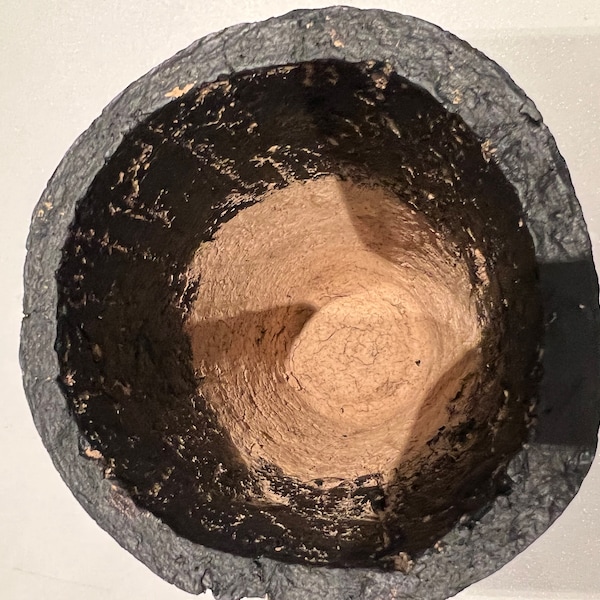 Paper Mache Vase, Handmade Paper Vessel, Minimal Modern Vase, Recycled ...