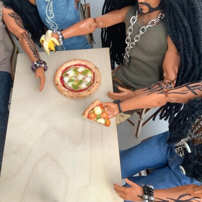 Miniature SPARE RIBS BBQ 5 Pcs Set, Dollhouse Food, Bjd Doll Prop, Msd ...