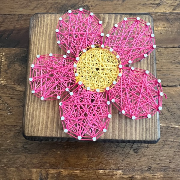 DIY Flower String Art Kit - Etsy
