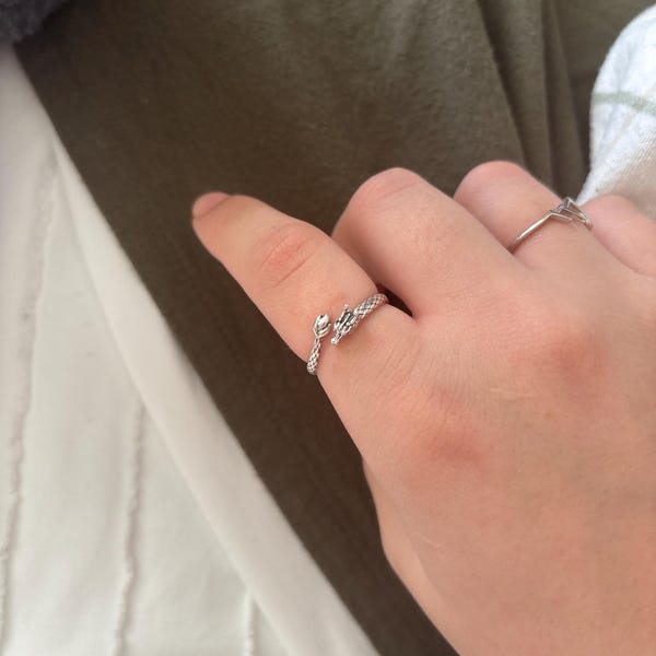 Minimalist Adjustable Hug Rings, S925 Silver Adjustable Rings, Cute Ring, Real S925 Silver Rings ...