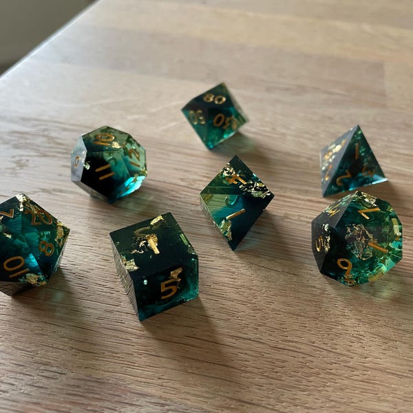 Milk Tea Boba Dice Kawaii Dice, Boba Dice, Handmade Resin Sharp Edge ...