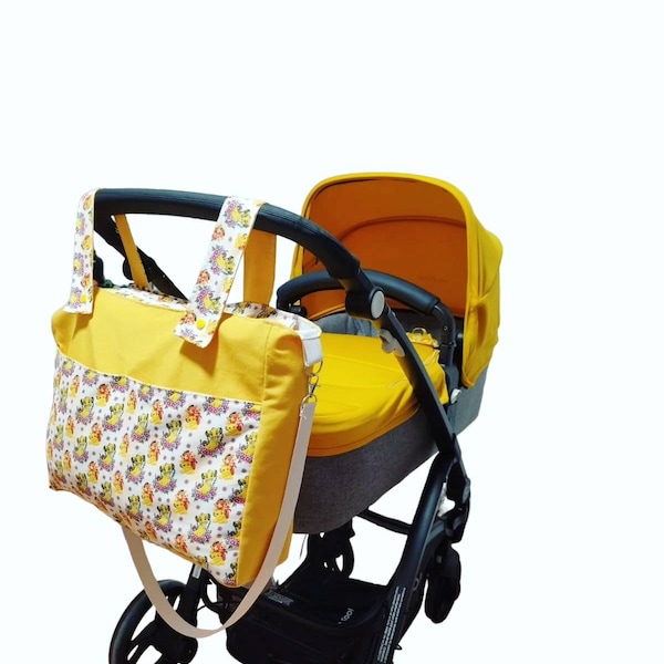 Pram Caddy PDF Pattern: Pram Organizer, Stroller Caddy, Pram Caddy ...