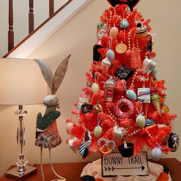 Bunny Trail Farmhouse Sign Rae Dunn Inspired Easter Decor - Etsy