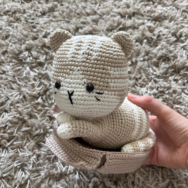 Crochet Pattern Catloaf in the Box Calico Bicolor Cat Amigurumi PDF ...