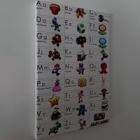 Super Mario ABC Chart Printable Page | Printable Preschool Nursery Wall ...