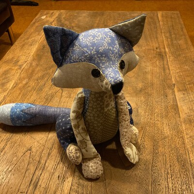 Fox Softie PDF Sewing Pattern, Francie the Fox Stuffed Animal Pattern, Patchwork Fox Pattern - Etsy
