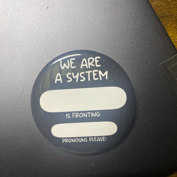 CUSTOM Dissociative Identity Disorder Dry Erase Pin || Who is Fronting ...