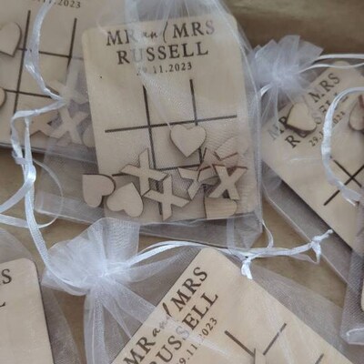 Personalised Christmas Favour Game / Noughts and Crosses / - Etsy UK