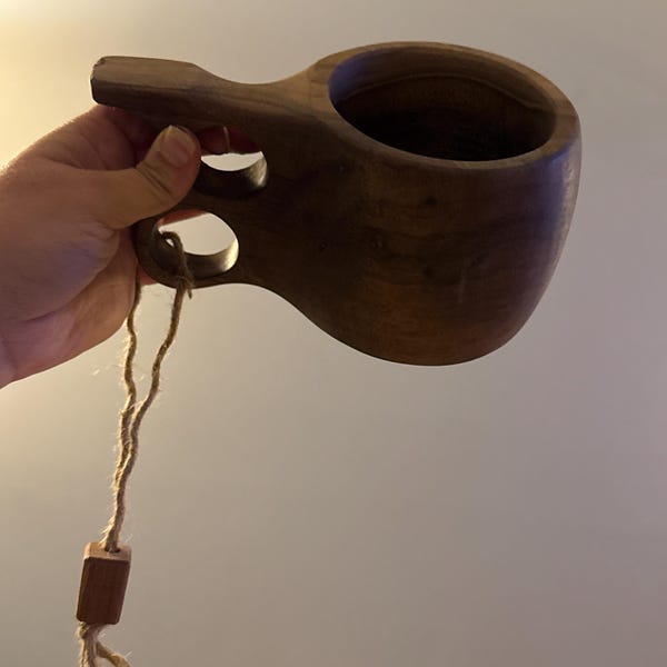 Hand-carved Scandinavian Kuksa Cup and Snack Bowl Set, Eco-friendly ...