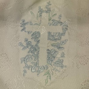 Catholic Marian Monogram With Crown Digital Machine Embroidery - Etsy