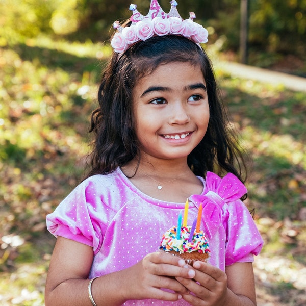 Birthday Crown, Birthday Girl Crown, Flowers Crown Headband ...