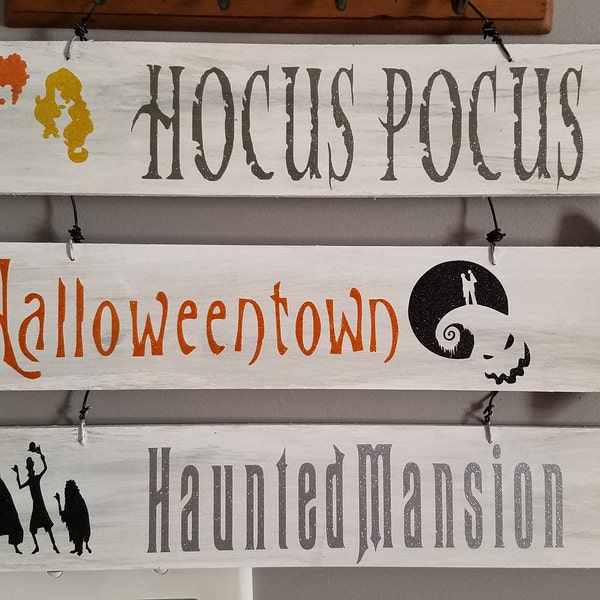 Disney Halloween Direction Sign - Etsy