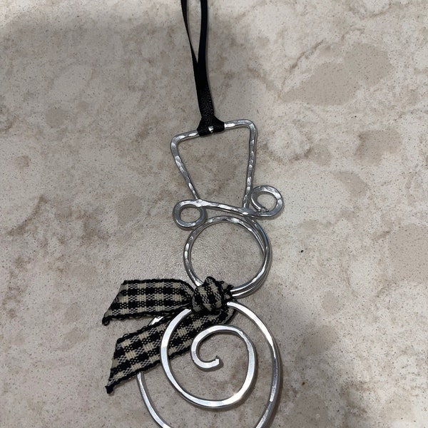 Wire Wrapped Snowman Christmas Tree Ornament Template Pattern ...