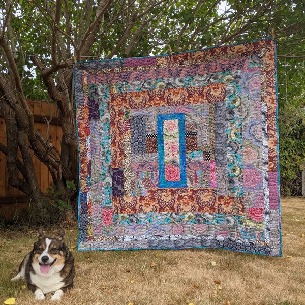Glorious Color Kaffe Fassett Quilt. Twin/full Bed Sized Quilt-comfort ...