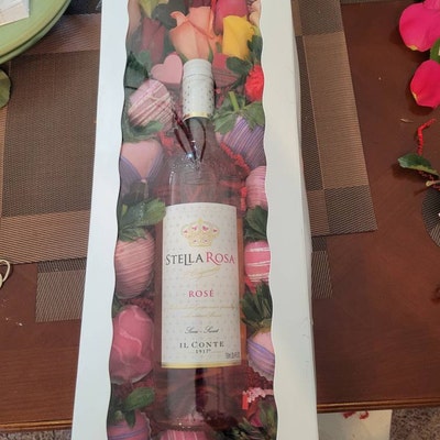 Rose and Wine Box: 20x7x4 contents NOT Included, Box Only sold in ...