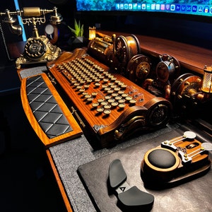 Set of Steampunk neo-victorian Antique Look Keyboard With - Etsy