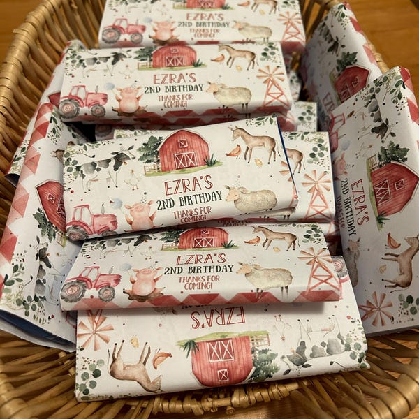 EDITABLE Candy Bar Wrapper Chocolate Bar Wrappers Candy Bar Labels ...