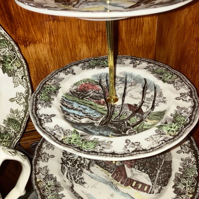 Vintage 5-piece Place Setting by Castleton in Castleton Rose Pattern - Etsy