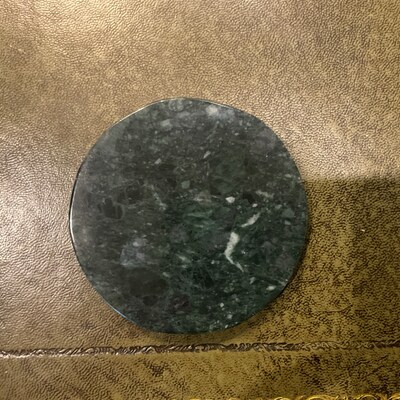Green Marble Round Coffee Table Top, Stone Inlay Living Room Farmhouse ...