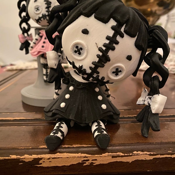 Creepy Doll - 3D Print Articulated Creepy Doll Figure- Creepy Cute Art ...
