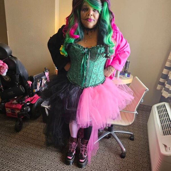 Teal and Black PVC Micro Mini Rave Booty Skirt Adult All Sizes ...