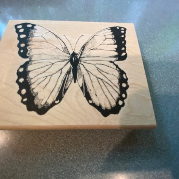 Butterfly RUBBER STAMP, Nature Stamp, Insect Stamp, Outdoor Stamp ...