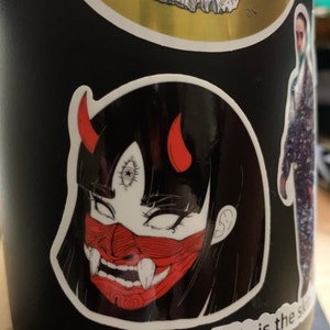 Demon Girls Sticker, Kuchisake, Oni Girl Sticker, Japanese Monsters ...