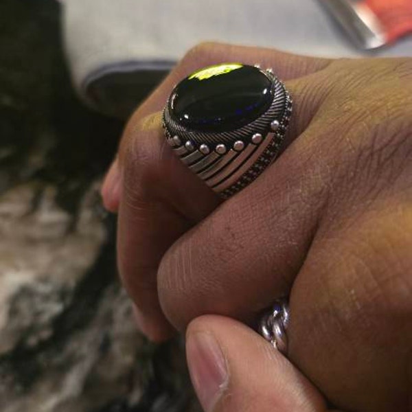 Engraved Handmade Seal of Solomon Design Ring,925 Sterling Silver Ring ...