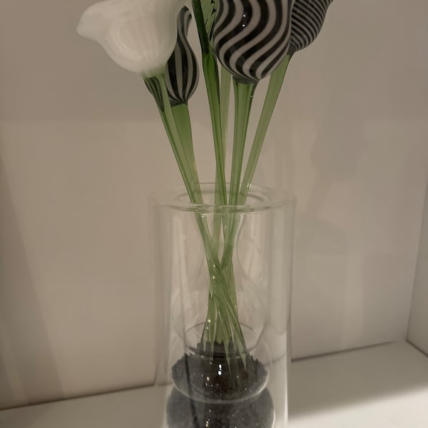 Blown Glass Flower Bouquet For Her Mothers Day Glass Flowers To Steal Her Heart Blown Glass
