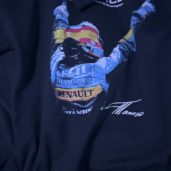 Retro Fernando Alonso Paper WDC Hoodie, F1 Hoodie, F1 Sweatshirt, F1 ...